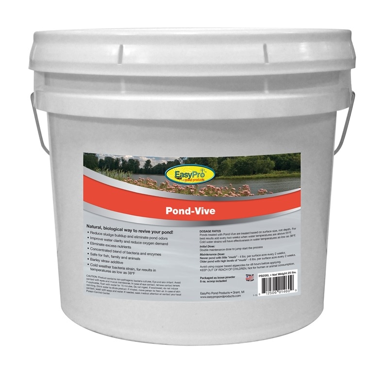 PB25XL Pond-Vive Bacteria – 25lb pail – Bulk Loose Powder | EasyPro